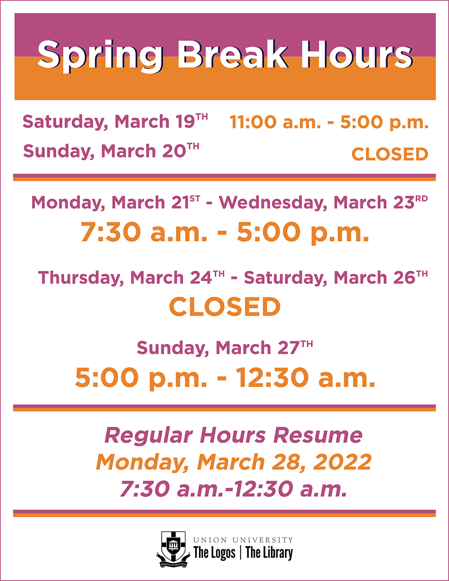Library in the Logos | Union University, a Christian College in Tennessee